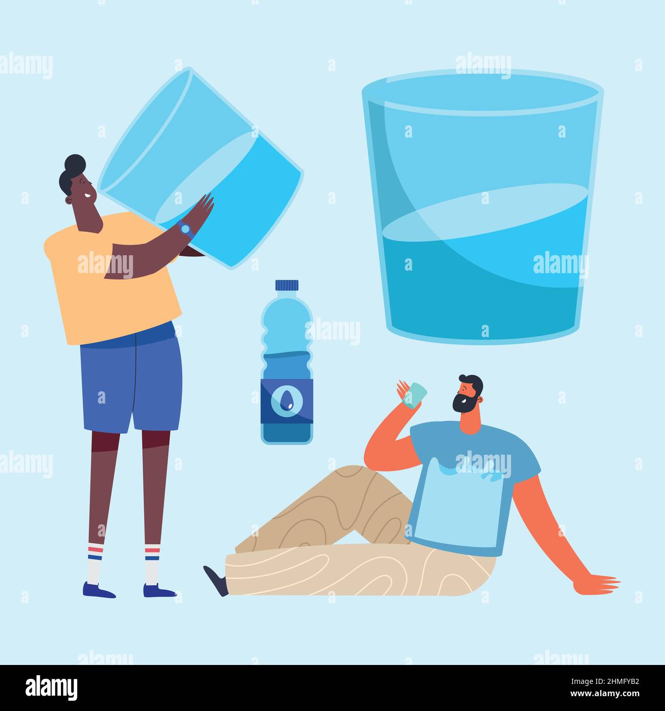 Ethnic people drinking Stock Vector Images - Alamy