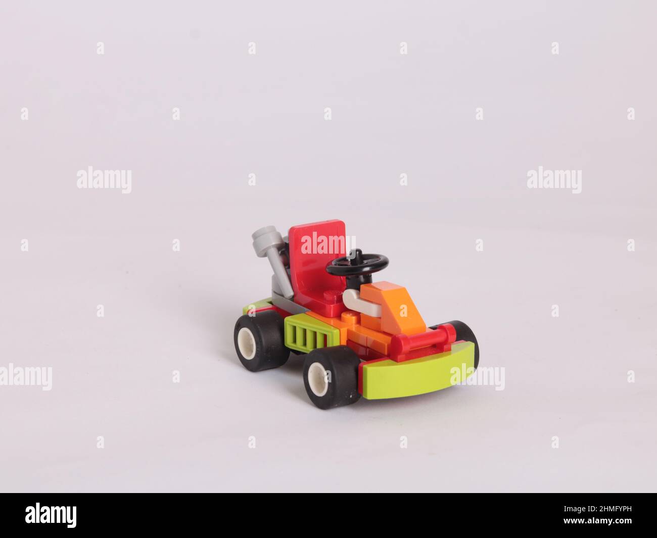 little red car create from brick. Kids love to play it Stock Photo - Alamy