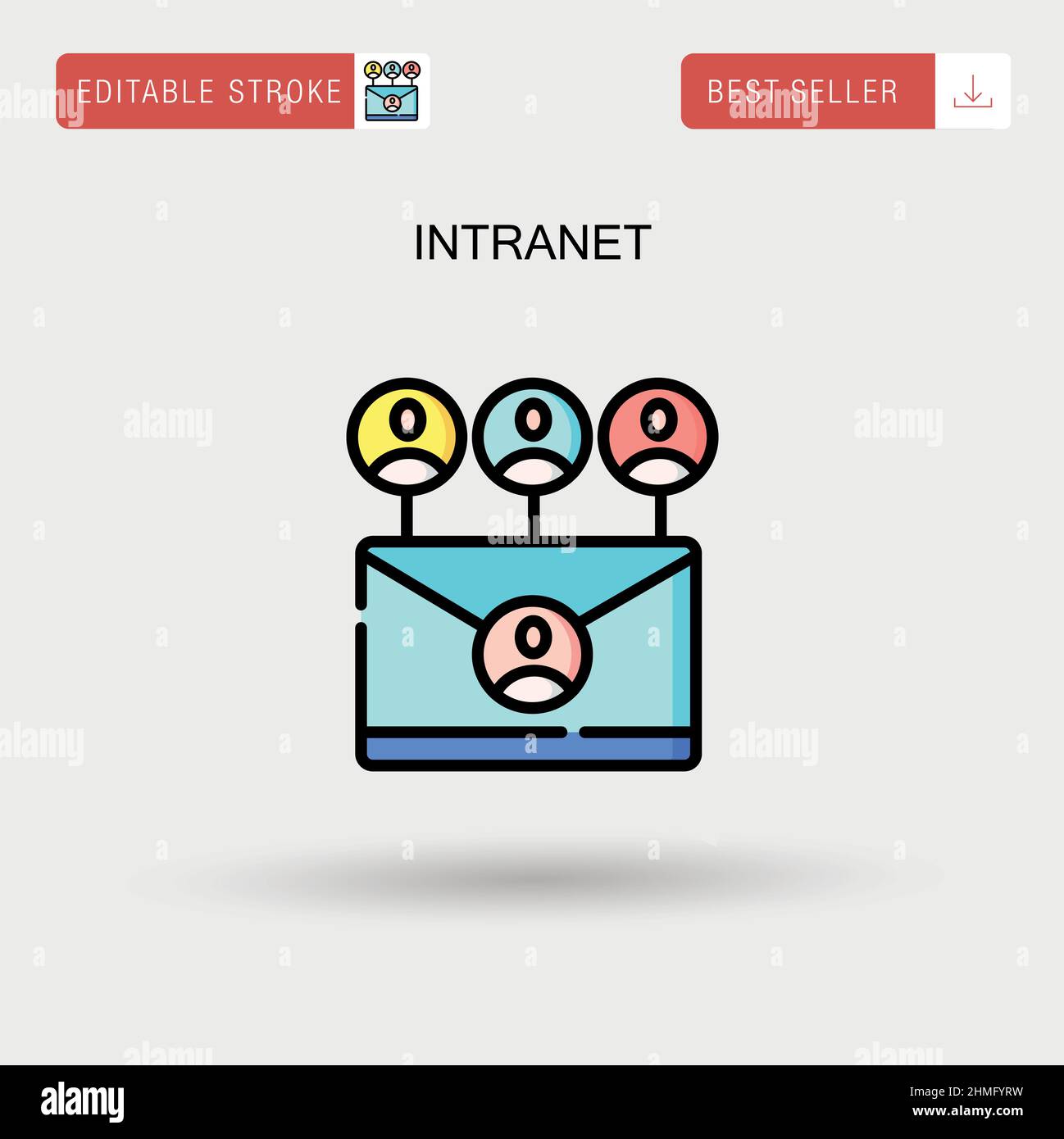 Intranet Simple vector icon Stock Vector Image & Art - Alamy