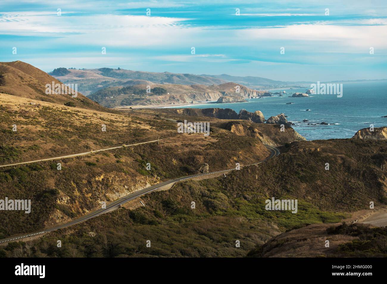 California Scenic Coastal Route 1 United States of America. Panoramic ...