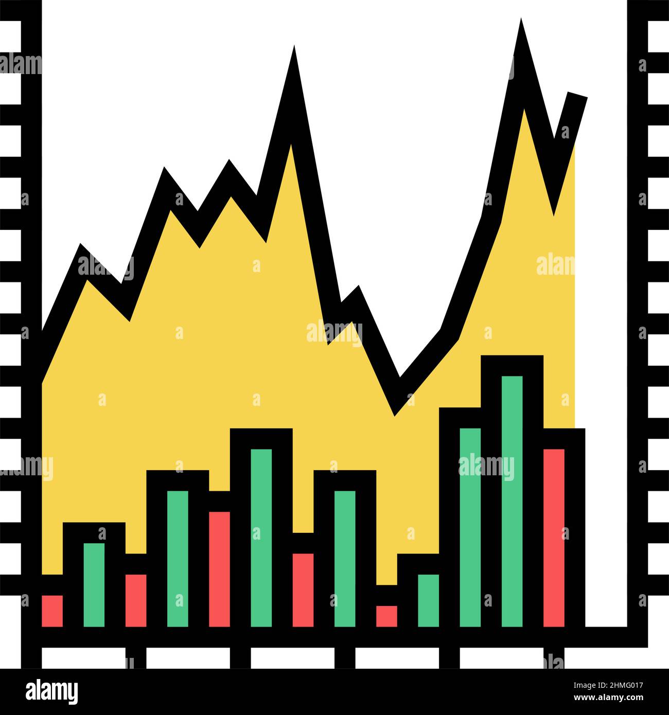 stock chart color icon vector illustration Stock Vector Image & Art - Alamy