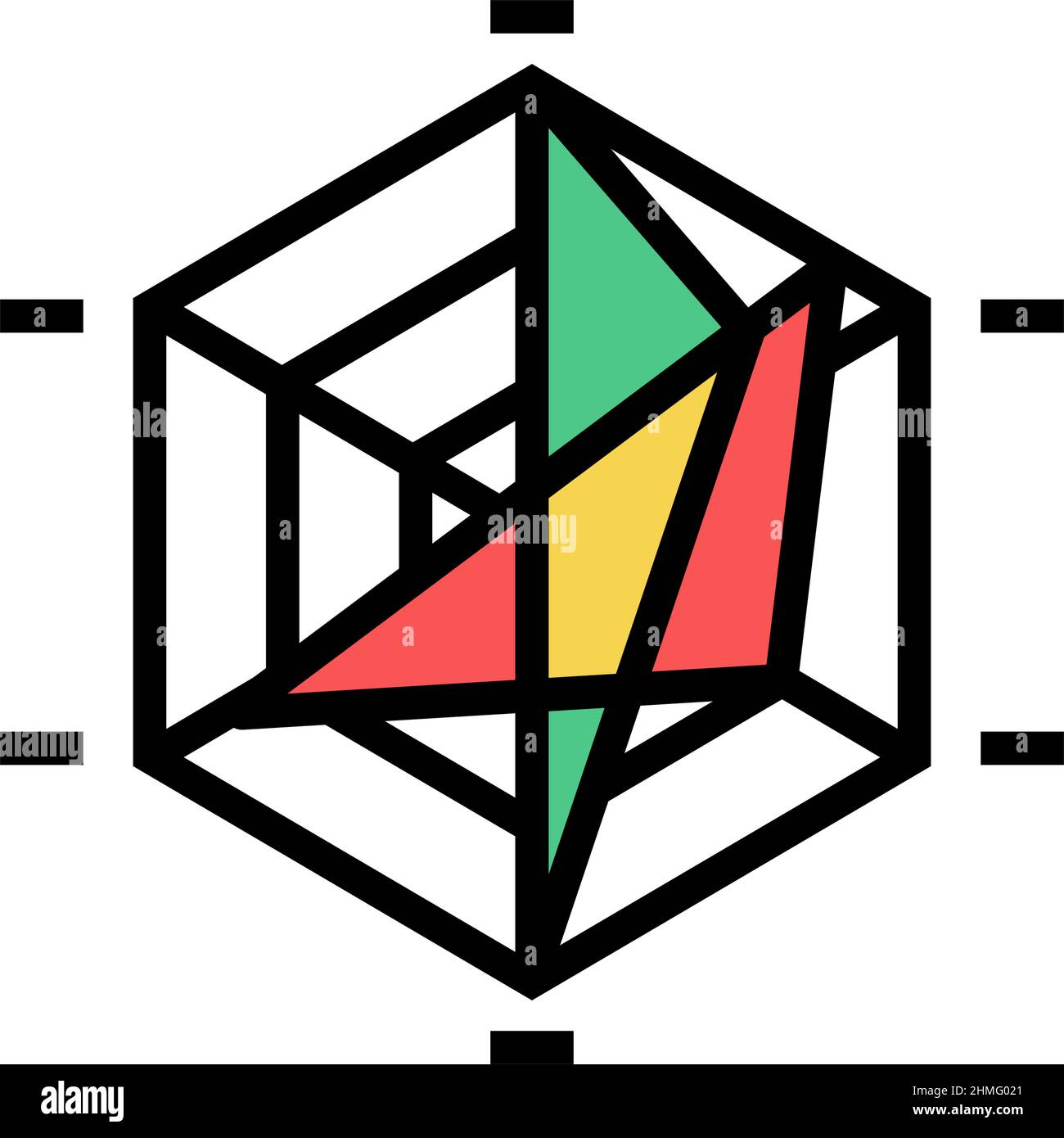 spider chart color icon vector illustration Stock Vector Image & Art ...