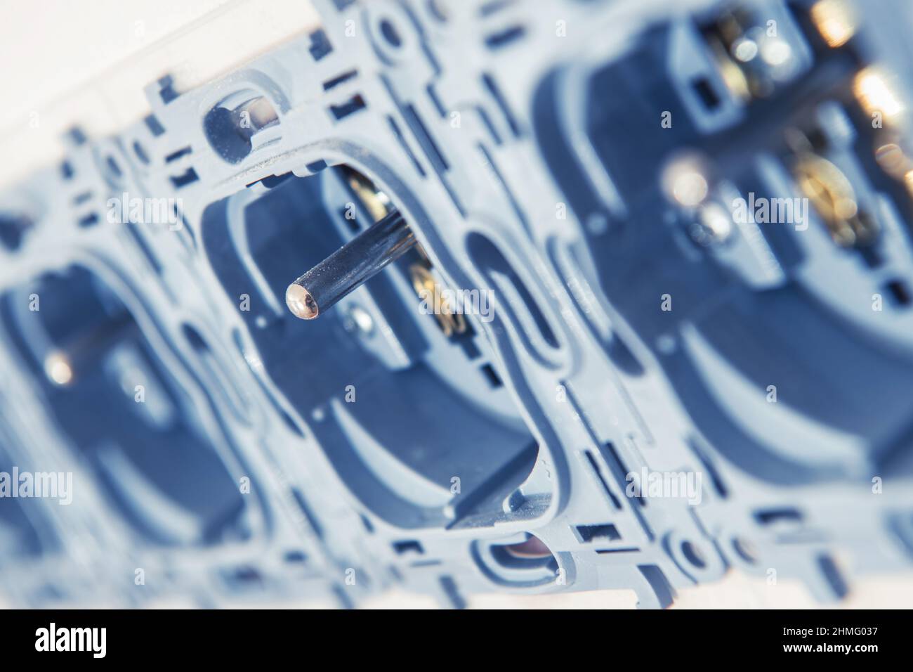 European Multiple Electric Power Outlets Installation Inside Newly ...