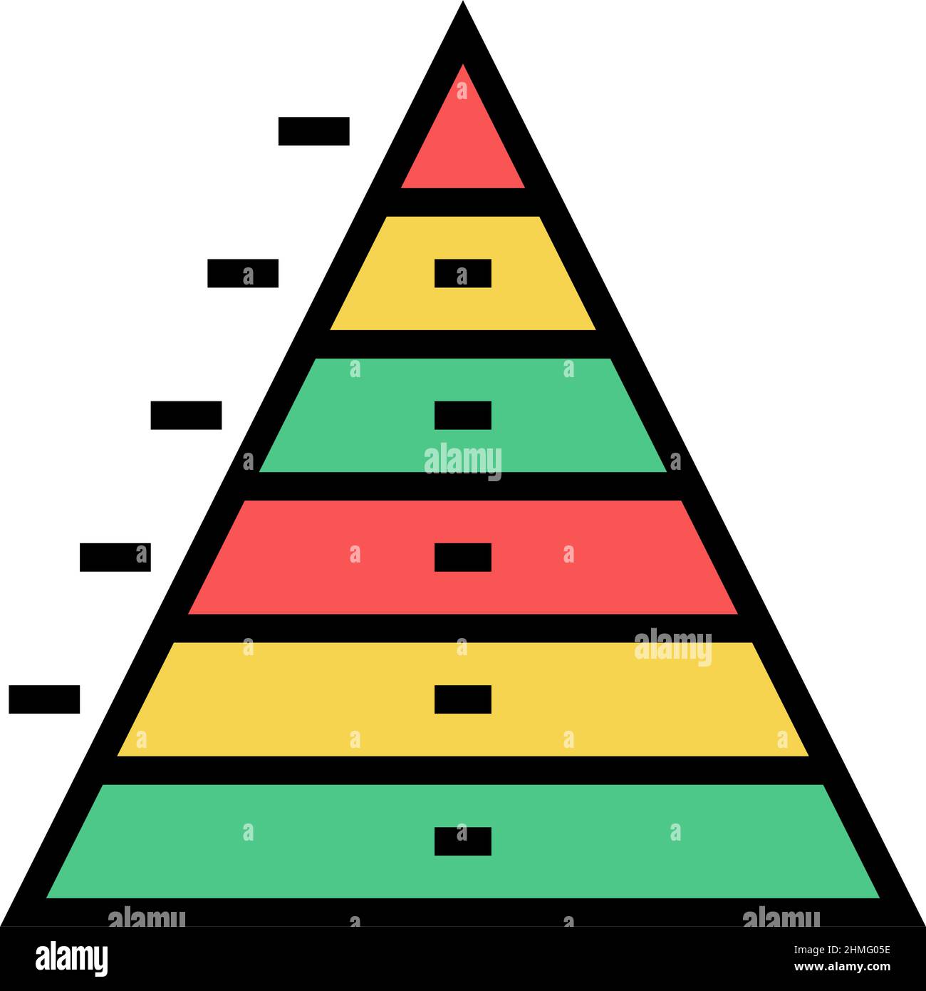 pyramid chart color icon vector illustration Stock Vector Image & Art ...