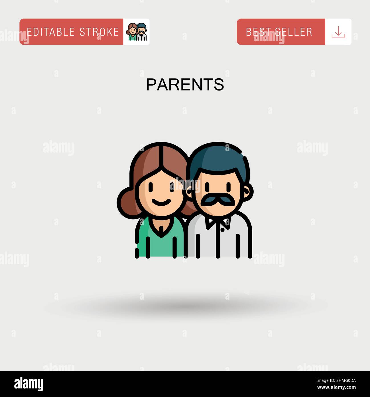 Parents Simple vector icon Stock Vector Image & Art - Alamy