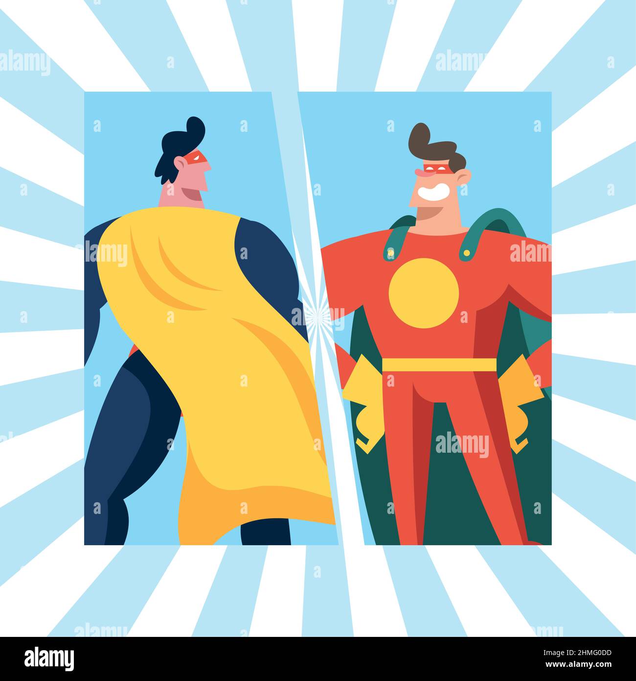 superheroes confident characters comic design Stock Vector Image & Art ...