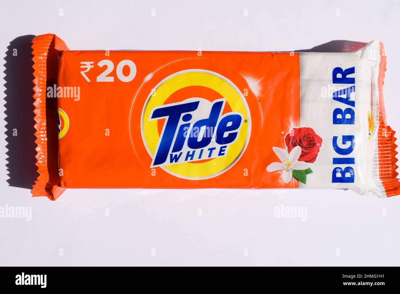 Tide white Cloth washing Bar sold in India for rupees 20 with Orange ...