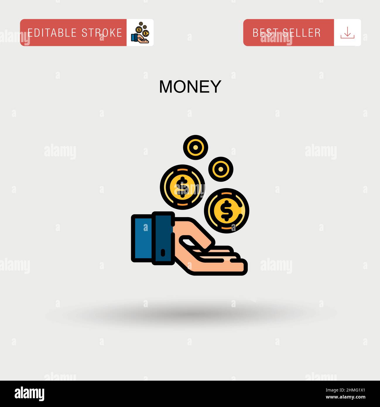 Money Simple vector icon Stock Vector Image & Art - Alamy