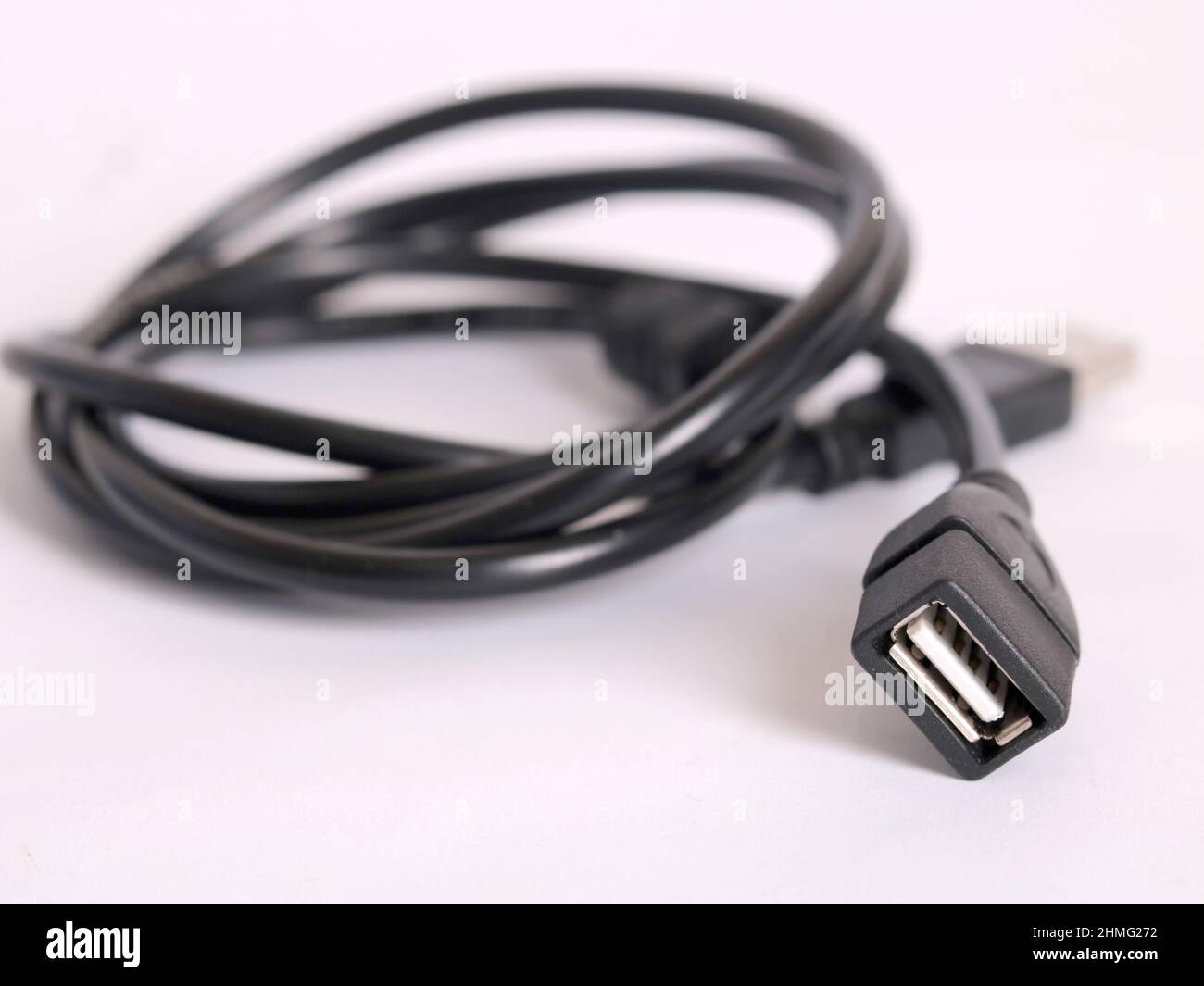 Connector extension USB hub cable for electronic device in white ...