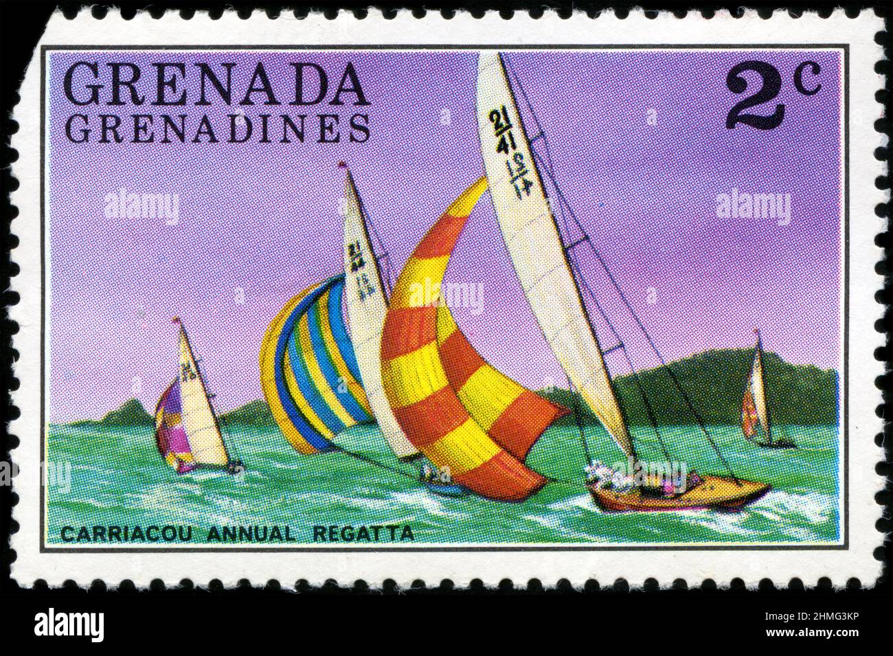 Postage stamp from Grenada Grenadines in the Tourism series issued in ...