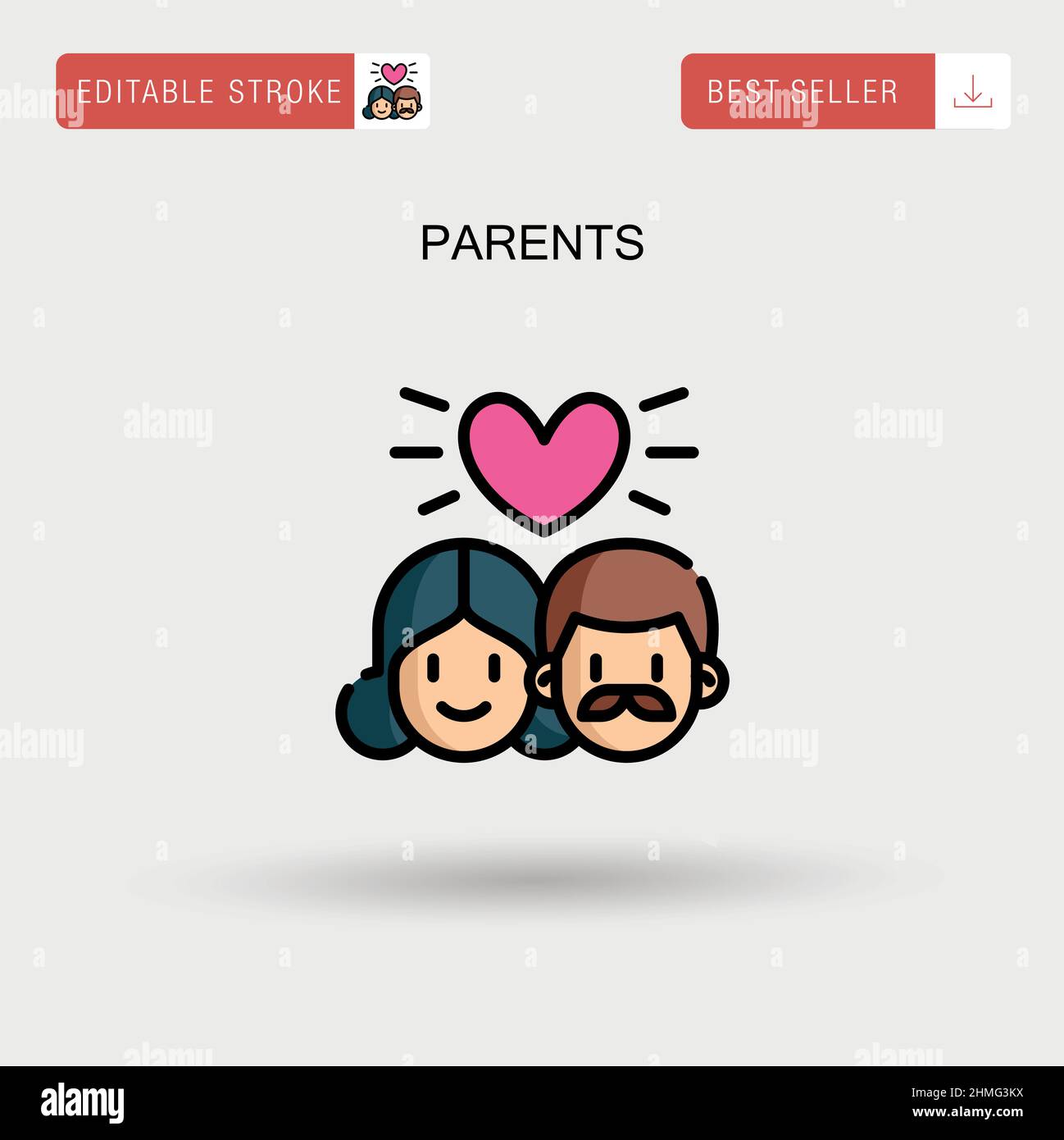 Father son icon hi-res stock photography and images - Alamy