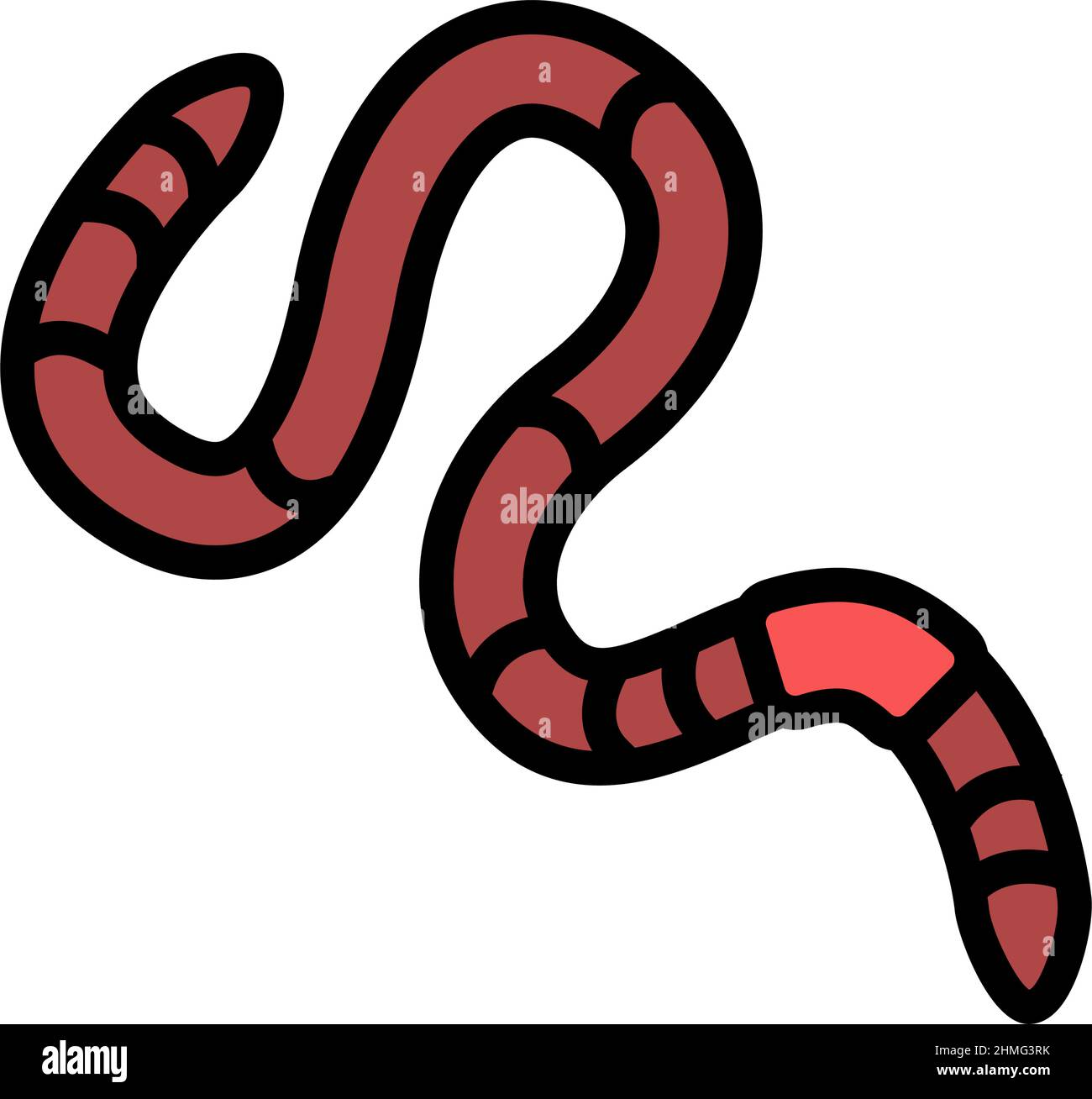 worm insect color icon vector illustration Stock Vector Image & Art - Alamy