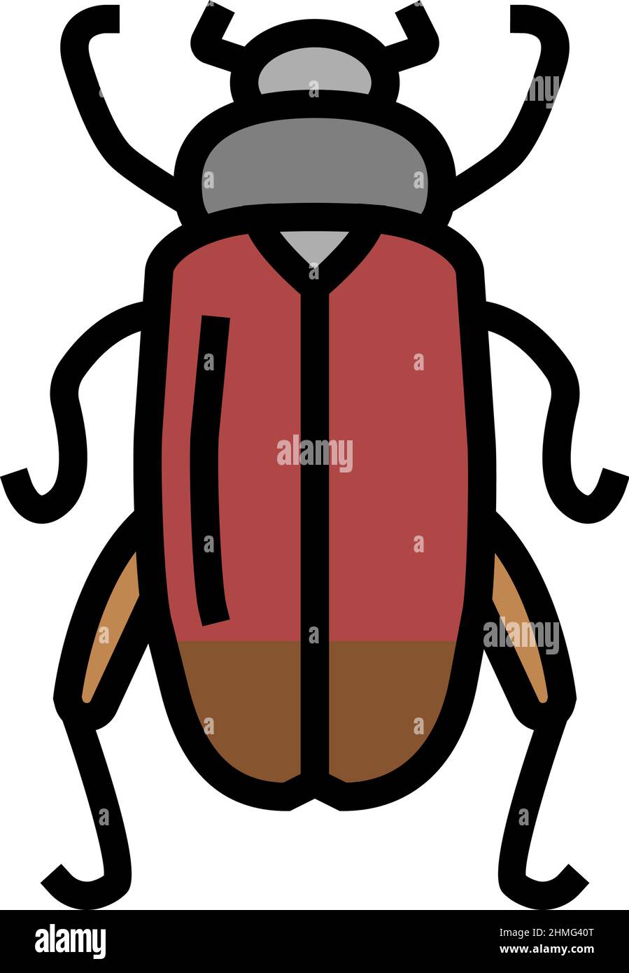 chafer insect color icon vector illustration Stock Vector Image & Art ...