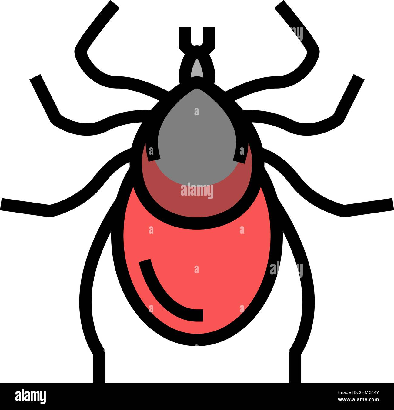 tick insect color icon vector illustration Stock Vector Image & Art - Alamy