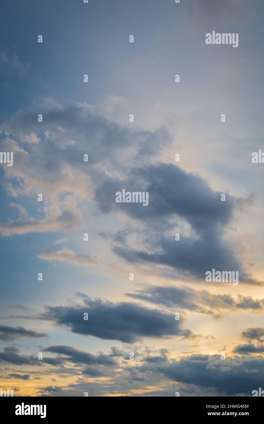 clouds and sky before sunset background Stock Photo - Alamy