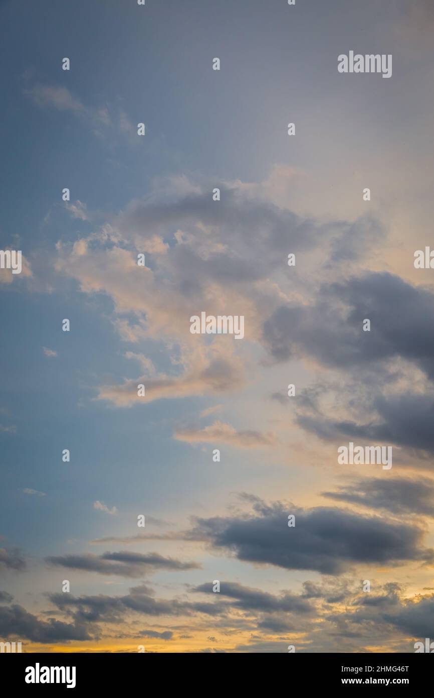 clouds and sky before sunset background Stock Photo - Alamy