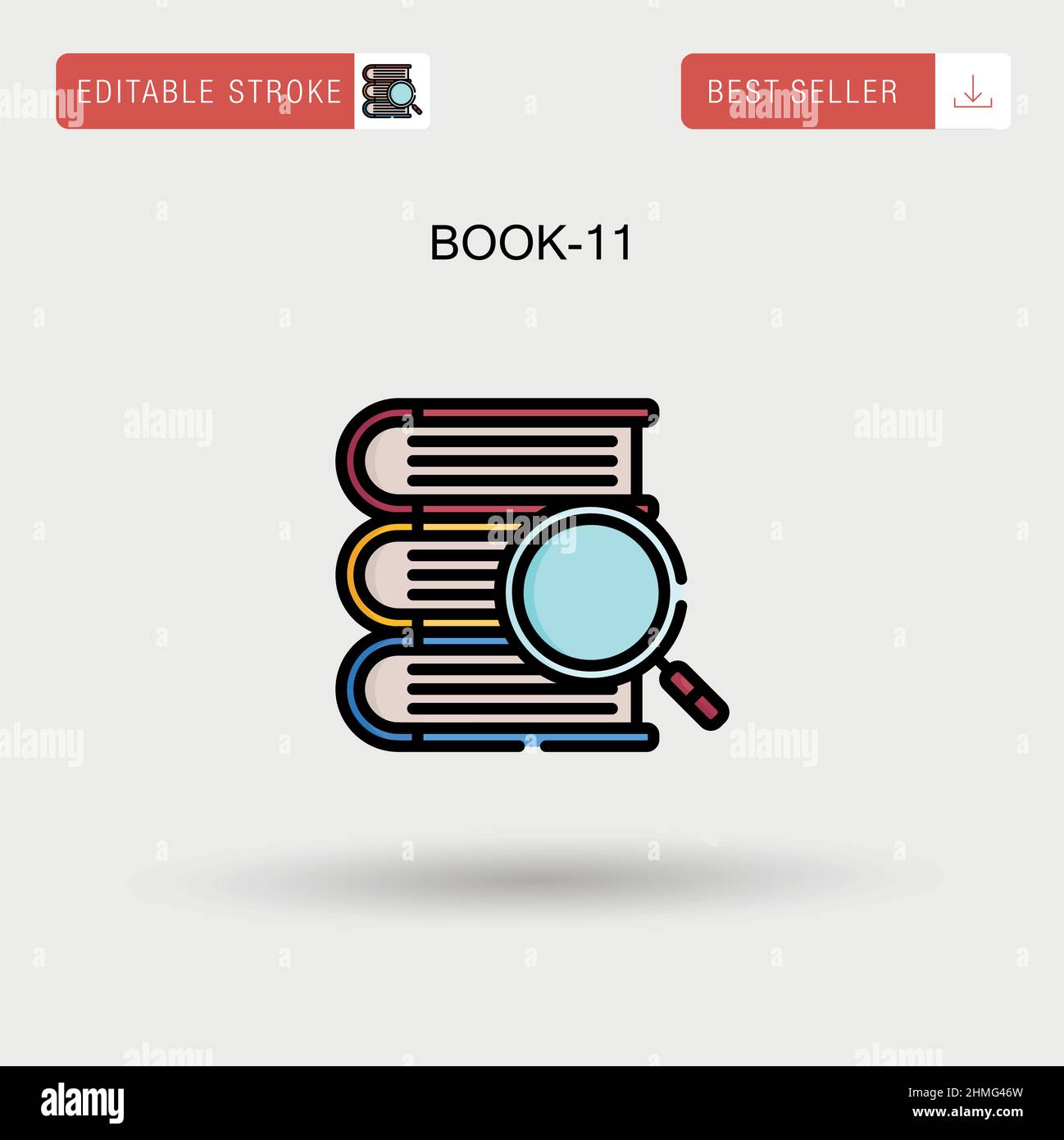 Book icon black and white hi-res stock photography and images - Alamy