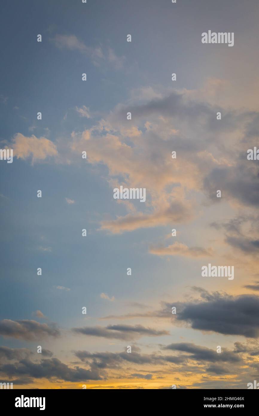 clouds and sky before sunset background Stock Photo - Alamy