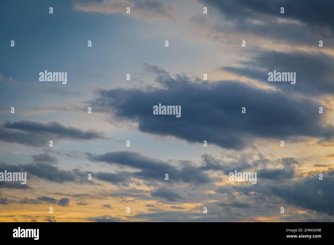 clouds and sky before sunset background Stock Photo - Alamy
