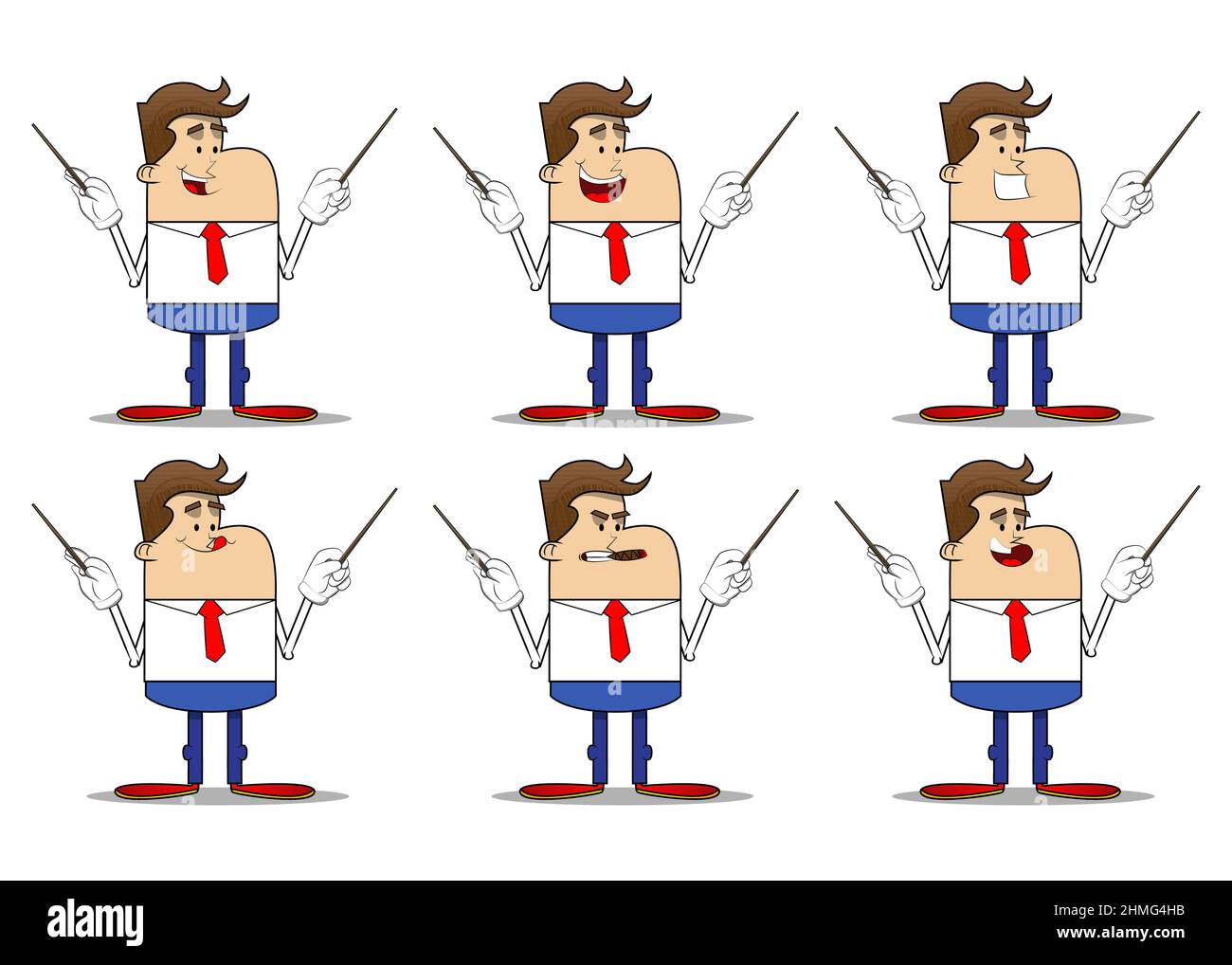 Conductor orchestra caricature Stock Vector Images - Alamy