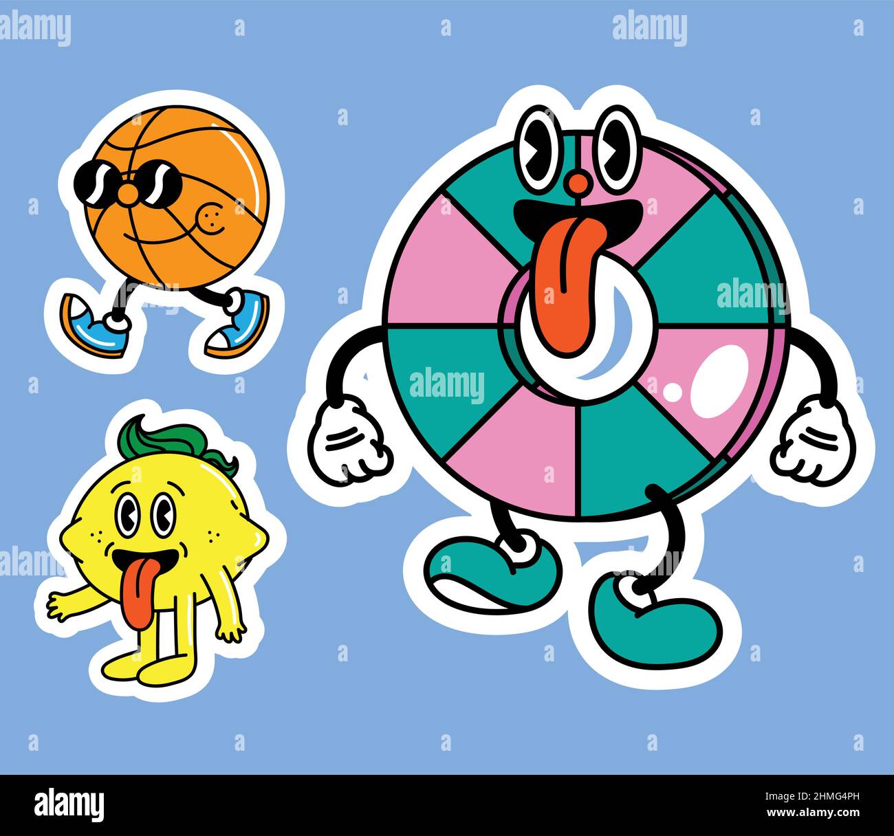 comic cartoon characters ball, lemon Stock Vector Image & Art - Alamy