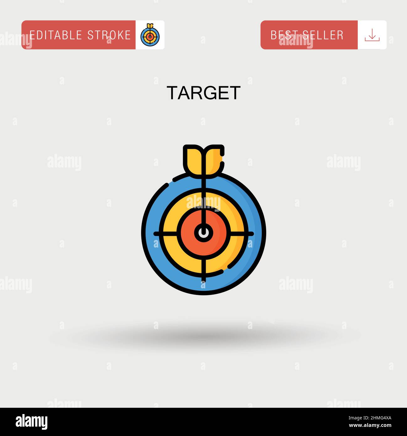 Target Simple vector icon Stock Vector Image & Art - Alamy