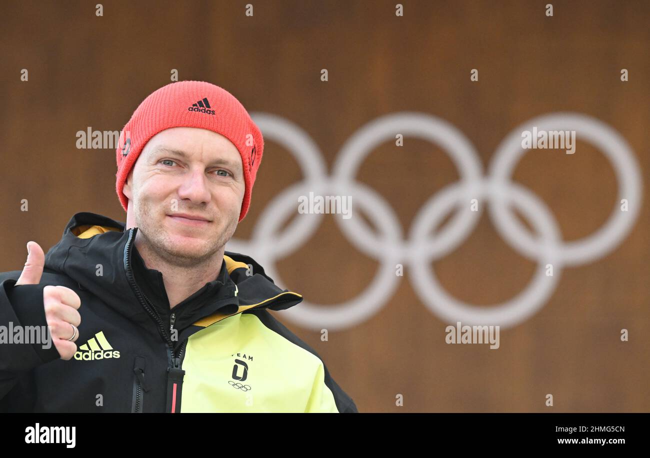 Yanqing, China. 10th Feb, 2022. Olympics, bobsleigh, men, training at ...