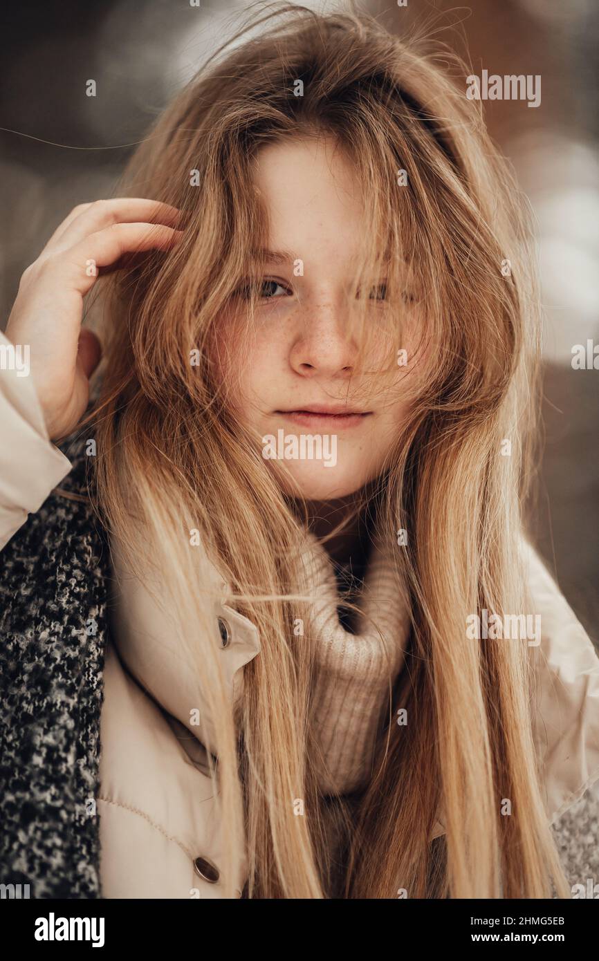 Girl having cold in hi-res stock photography and images - Alamy