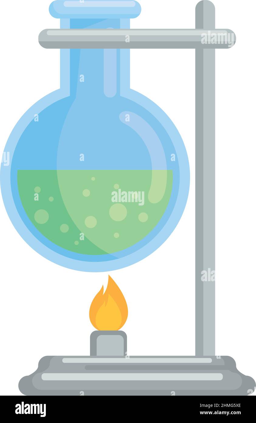 burning lab test tube Stock Vector Image & Art - Alamy