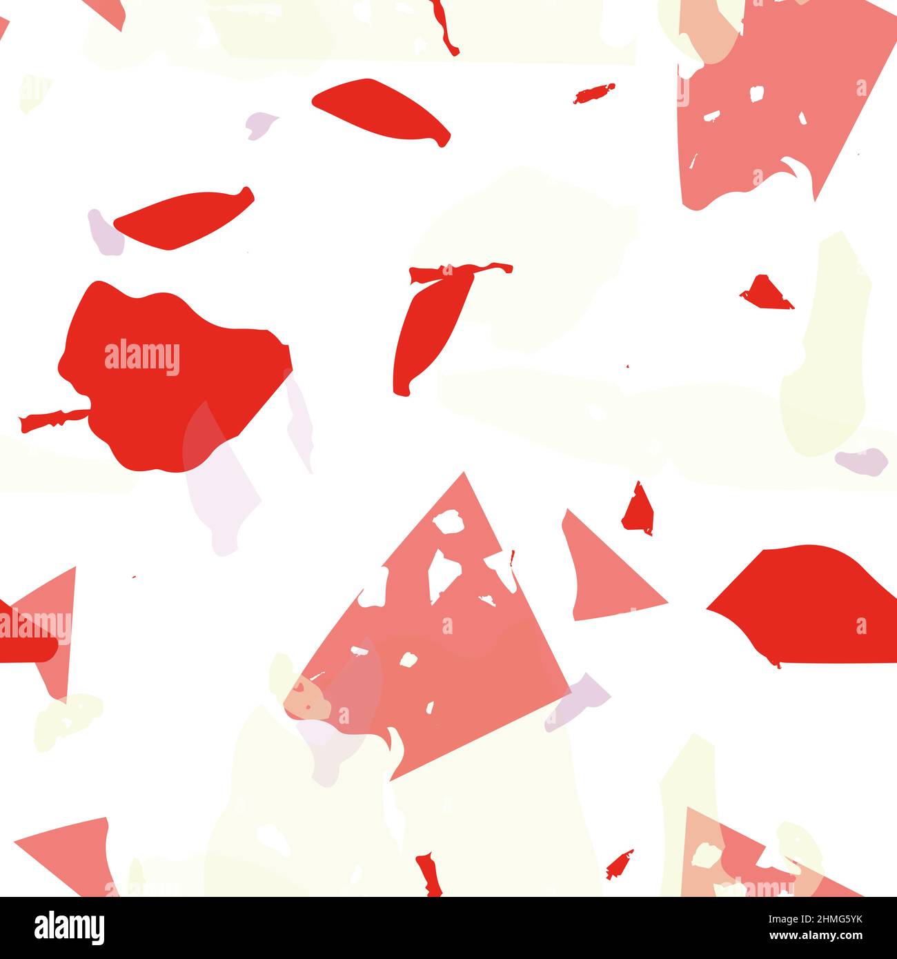 Terrazzo seamless pattern. Red realistic marble texture with stones ...