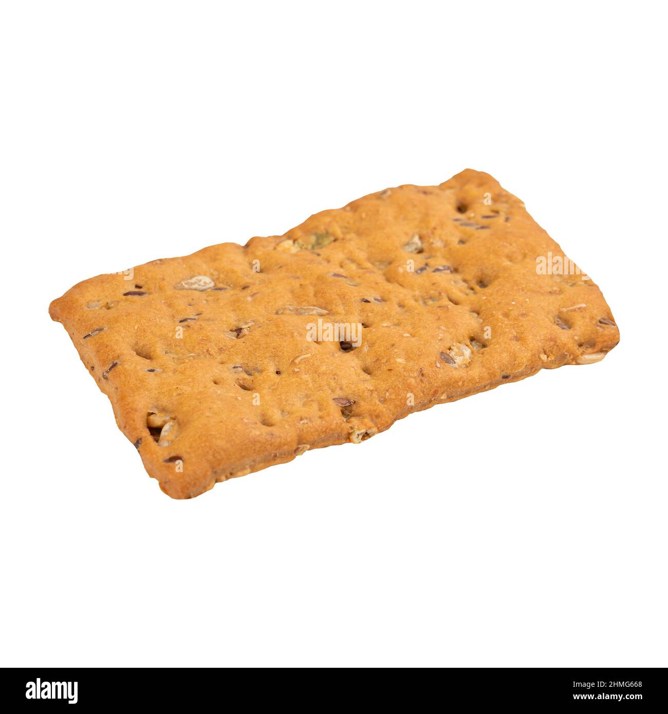 Isolated fresh baked flat multigrain bread Stock Photo - Alamy