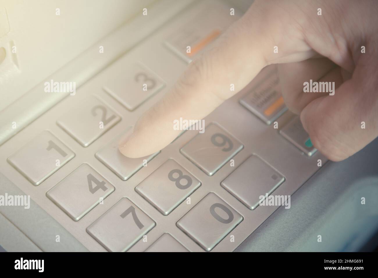 Press ATM EPP password keyboard background Stock Photo - Alamy