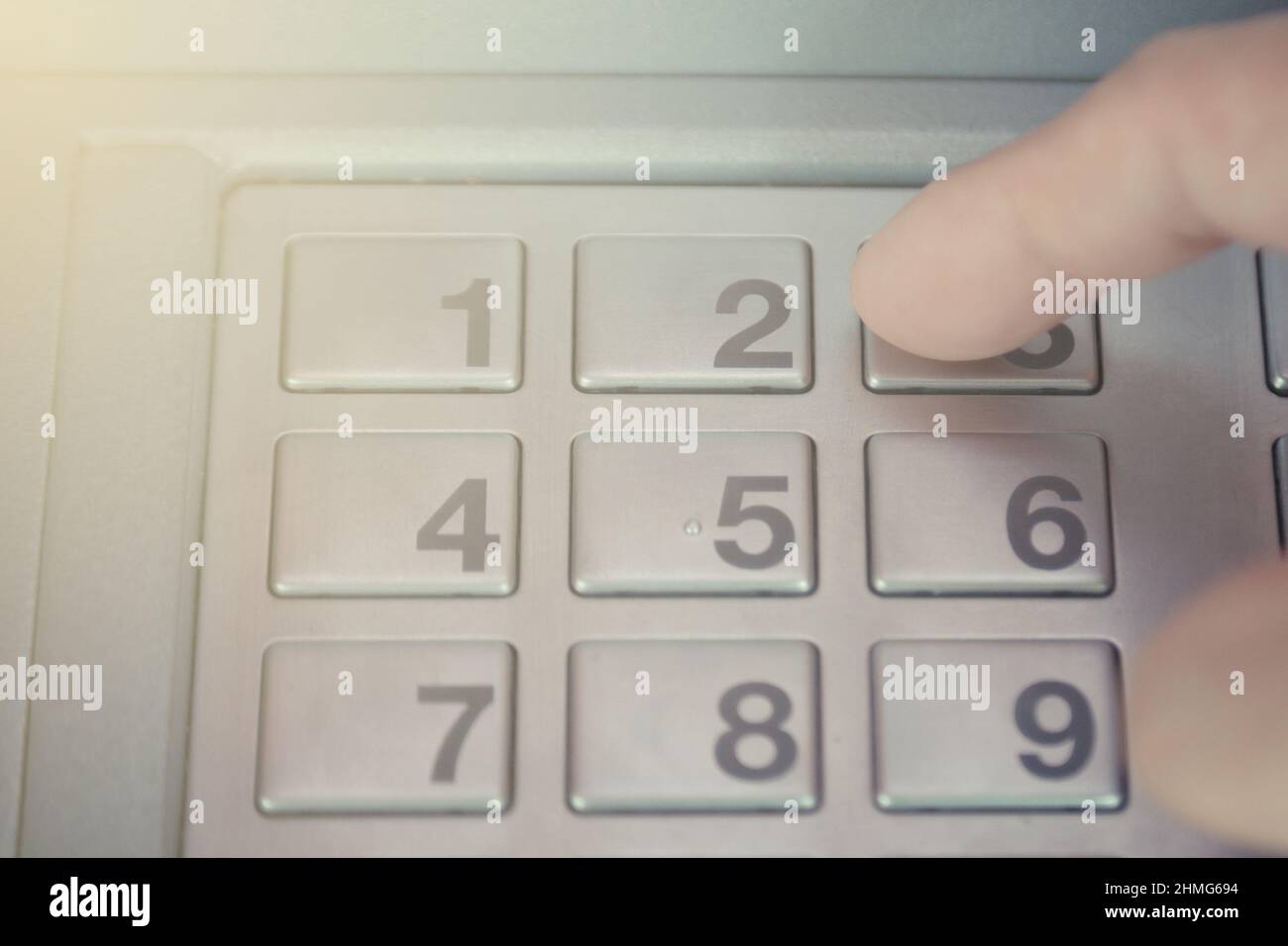 Press ATM EPP password keyboard background Stock Photo - Alamy