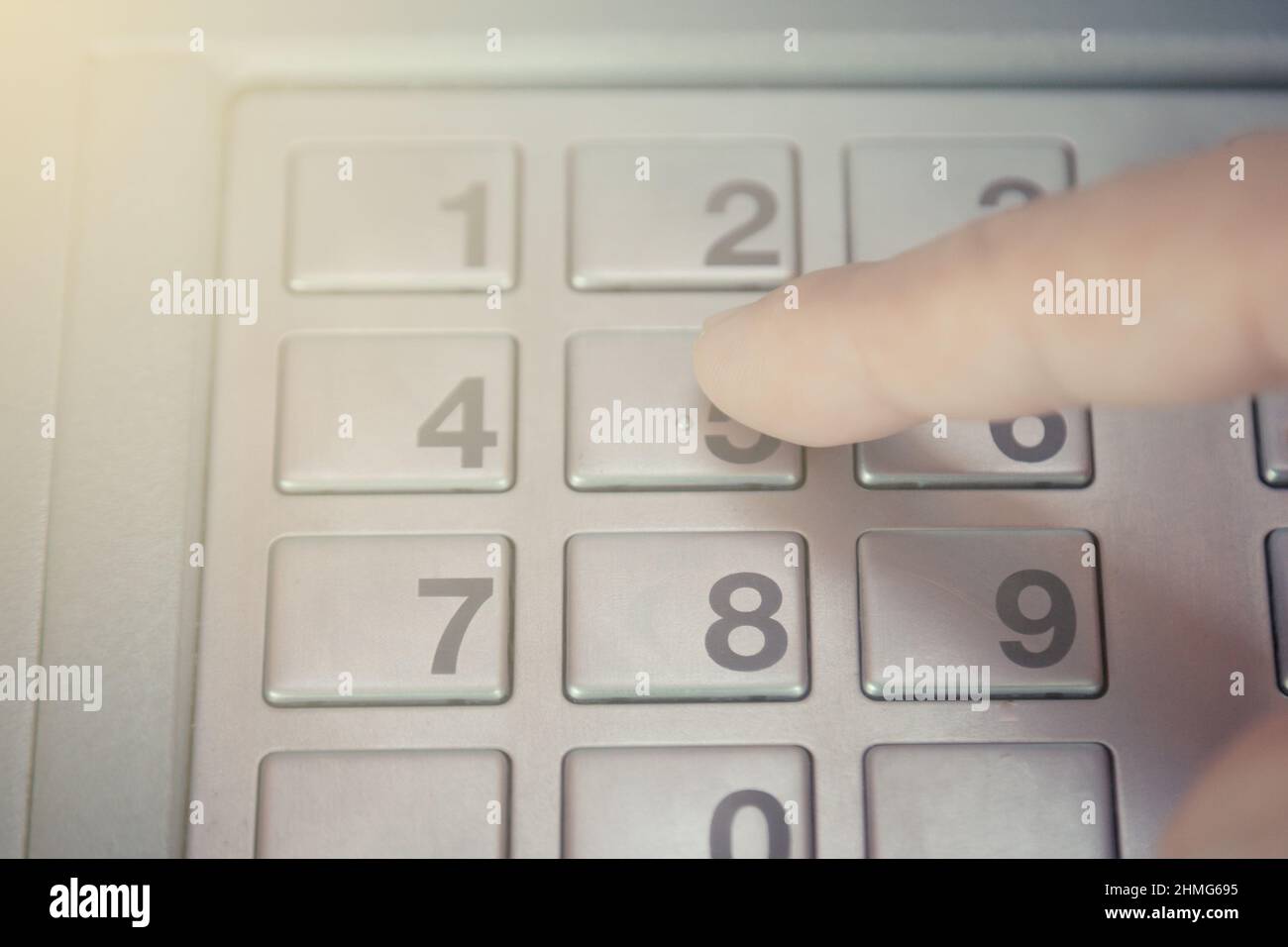 Press ATM EPP password keyboard background Stock Photo - Alamy