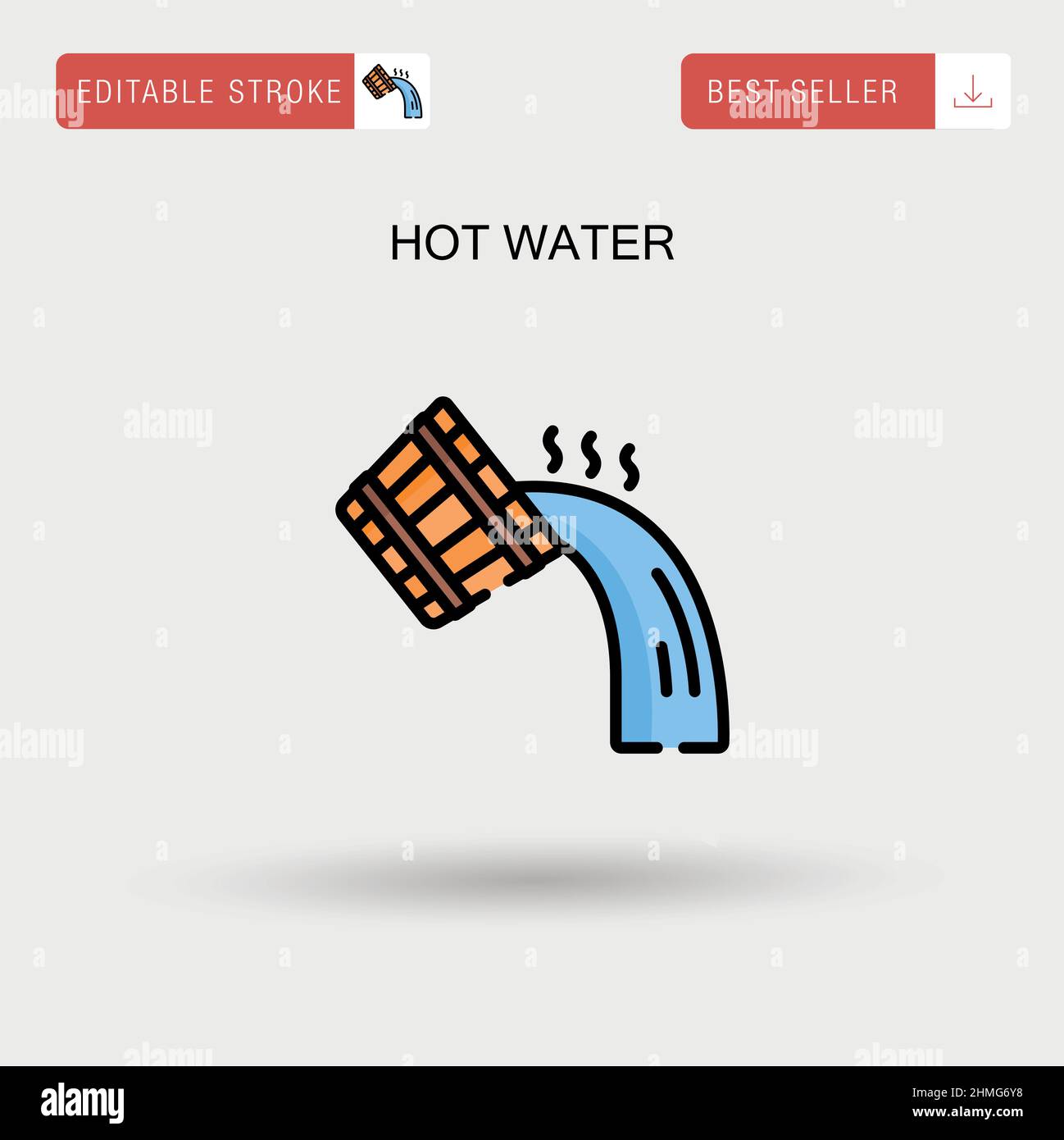 Hot water Stock Vector Images - Alamy