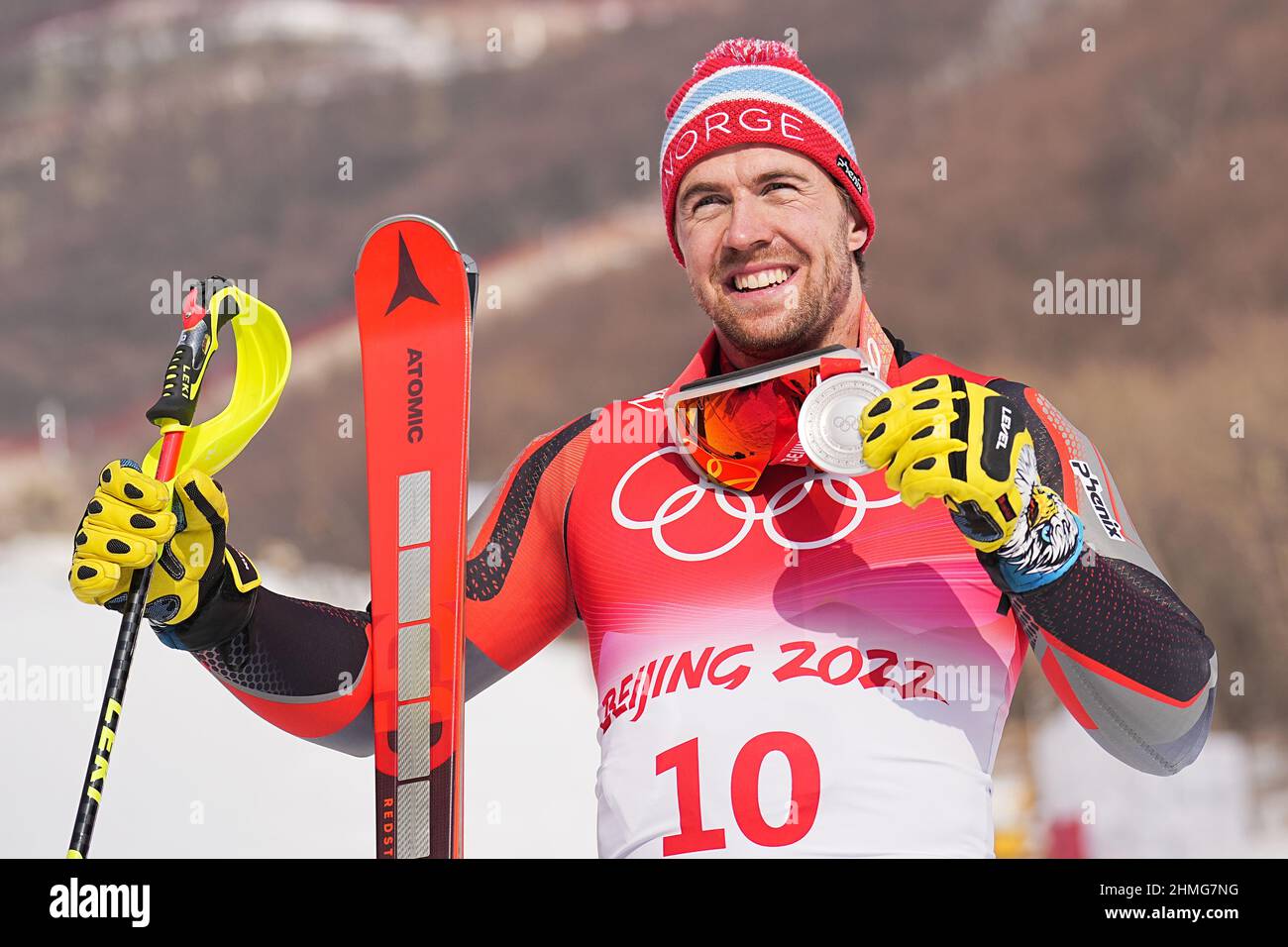 Yanqing, China. 10th Feb, 2022. Olympics, Alpine skiing, combined, men ...