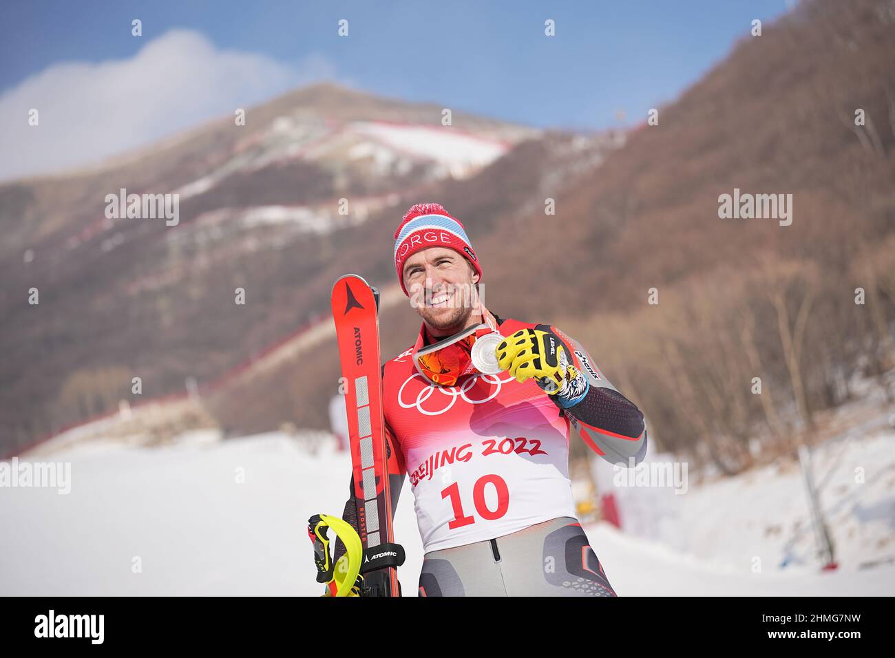 Yanqing, China. 10th Feb, 2022. Olympics, Alpine skiing, combined, men ...
