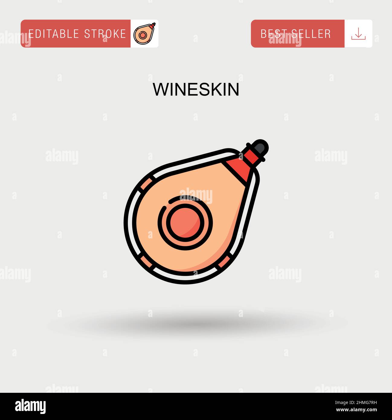 Leather wineskin Stock Vector Images - Alamy