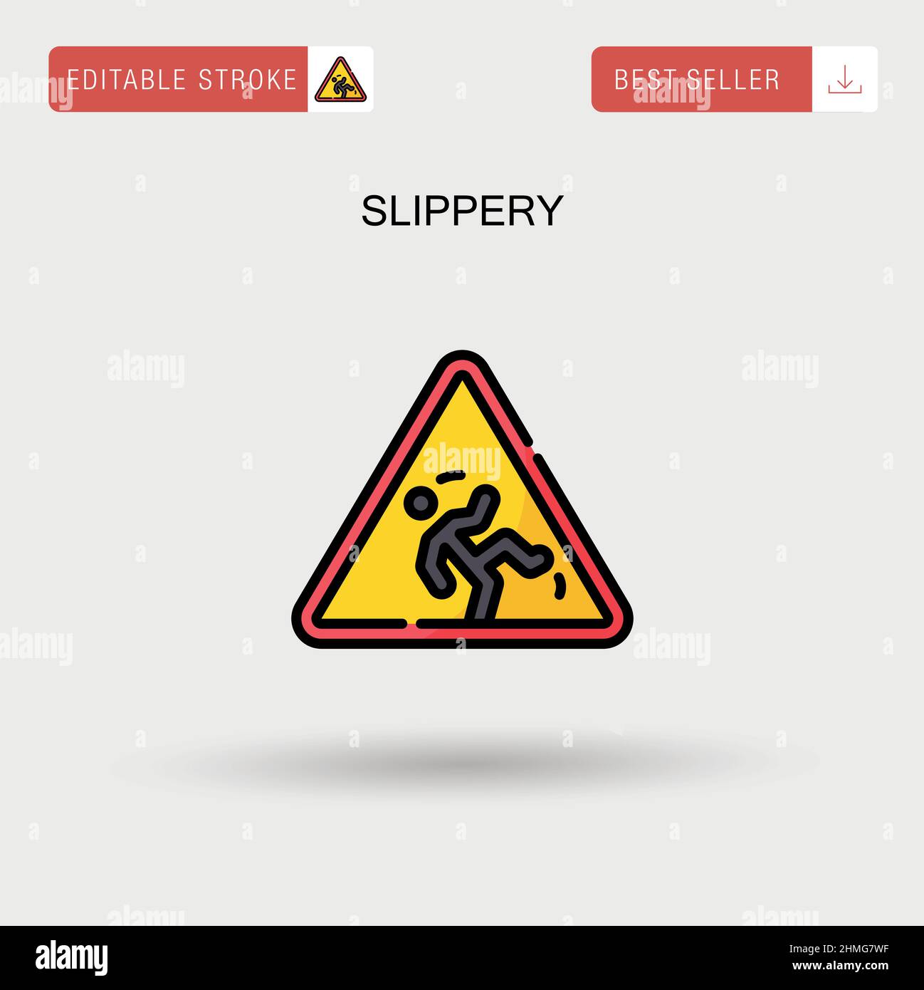 Wet floor accident woman Stock Vector Images - Alamy