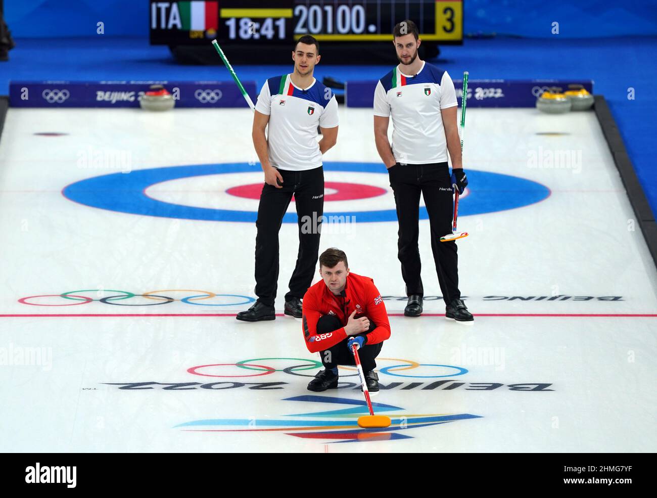 Great Britain's Bruce Mouat during day six of the Beijing 2022 Winter ...