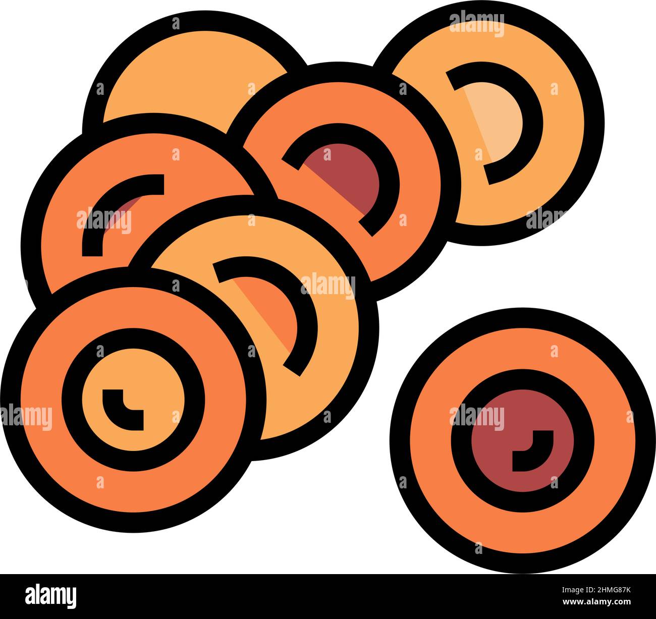 Eggs package color icon Cut Out Stock Images & Pictures - Alamy