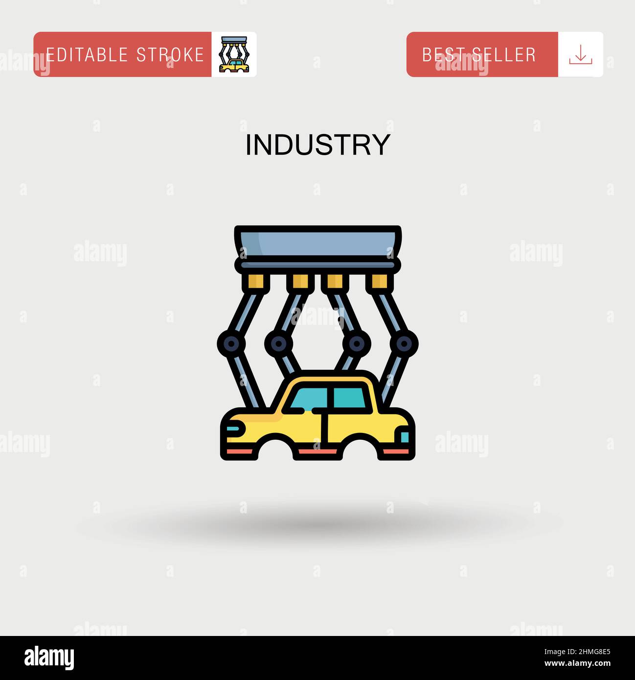 Industry 4 0 automation production Stock Vector Images - Alamy