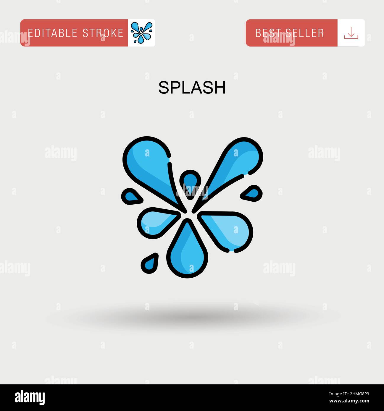 Splash icon hi-res stock photography and images - Alamy