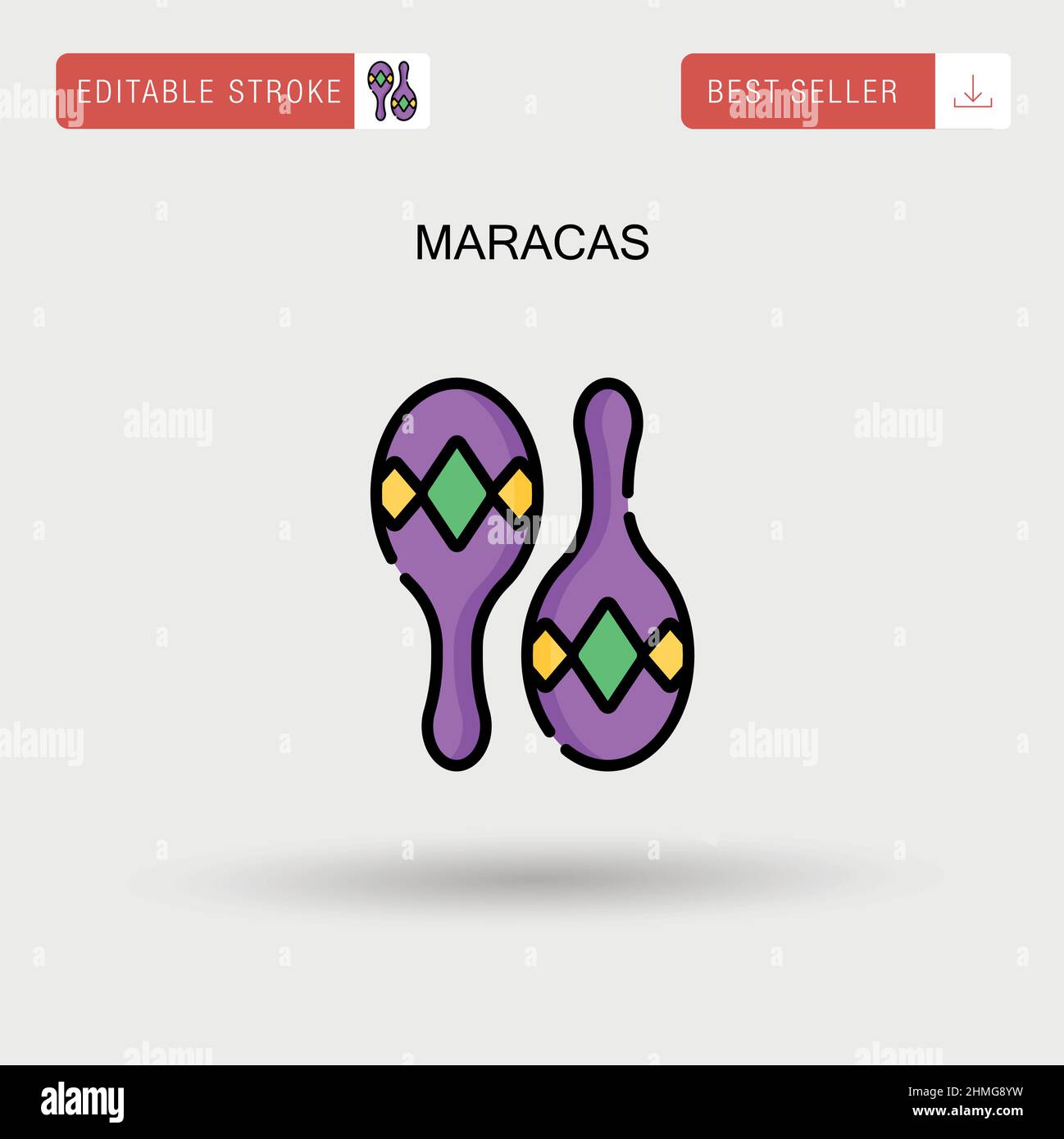 Maracas icon hi-res stock photography and images - Alamy