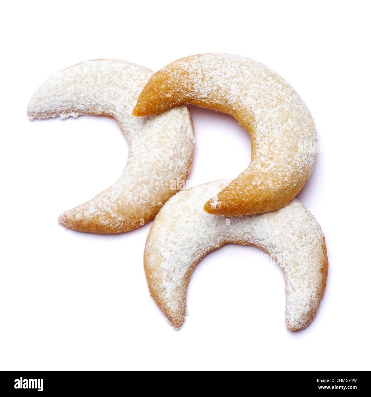 Traditional German or Austrian Vanillekipferl vanilla kipferl cookies ...