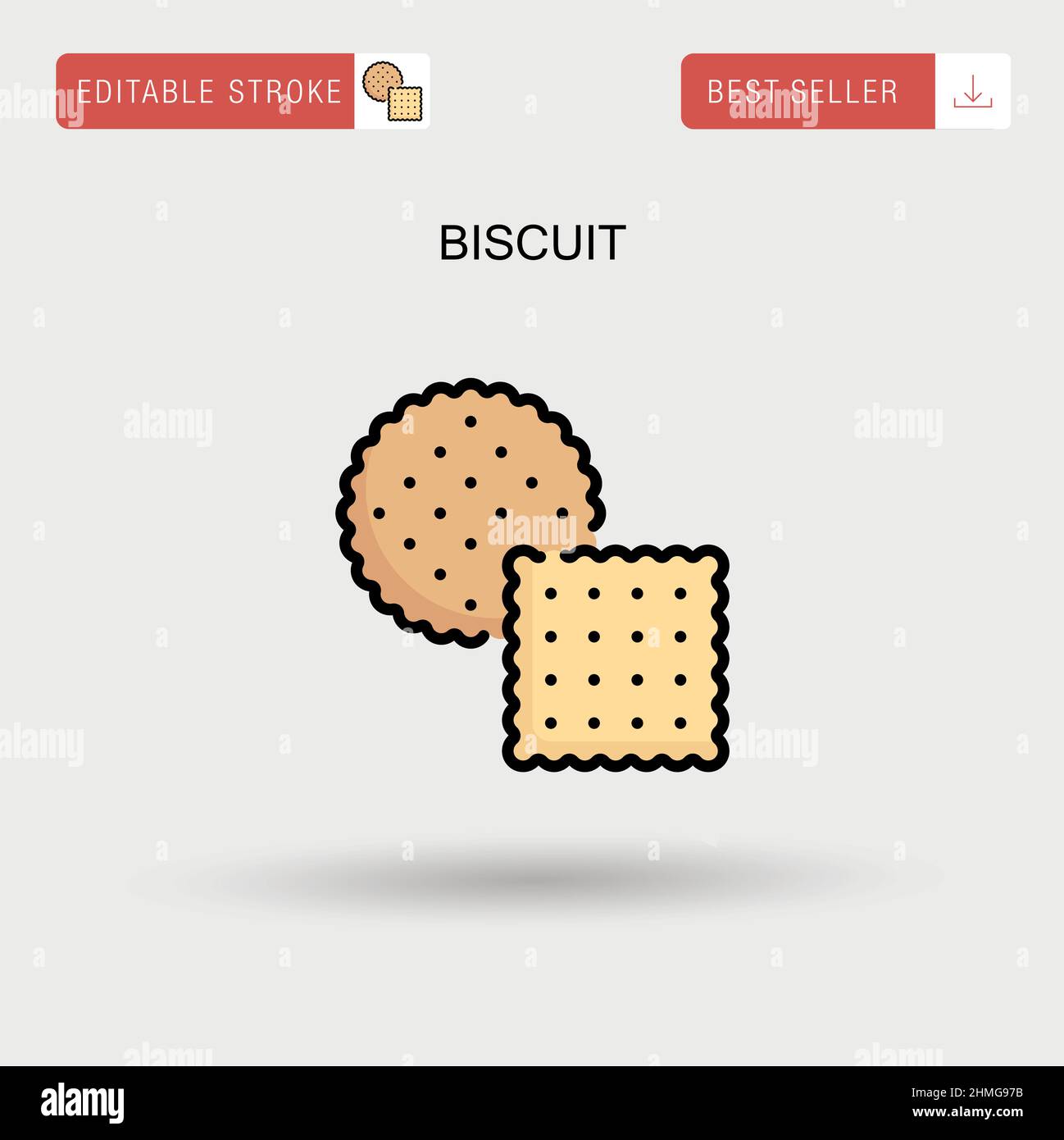 Coffee biscuits biscuit Stock Vector Images - Alamy