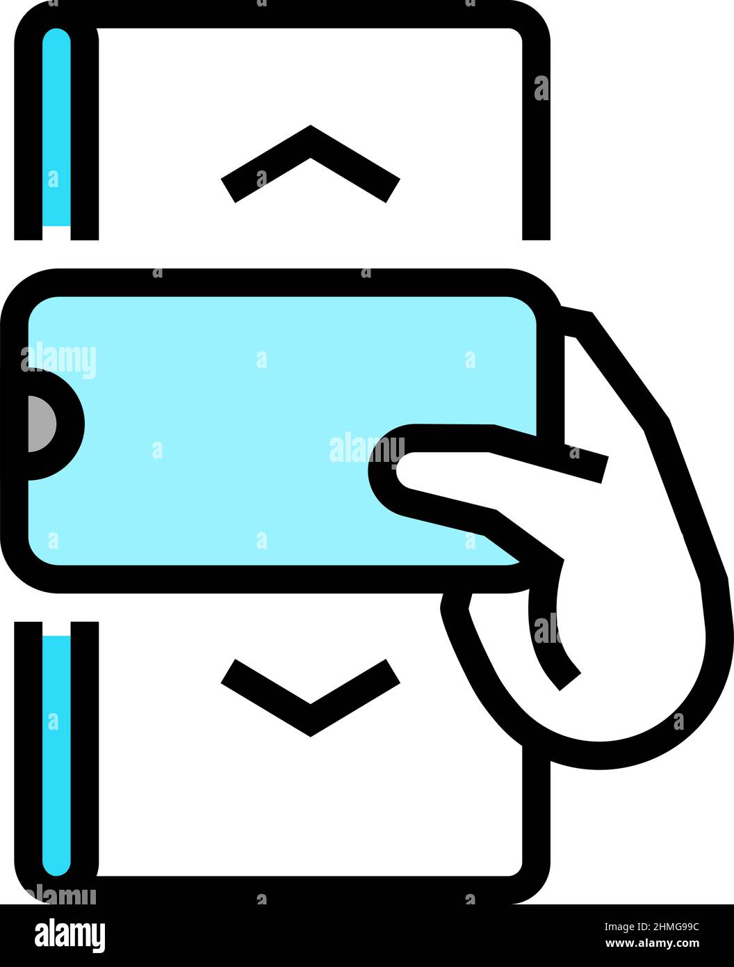 svg internet scroll color icon vector illustration Stock Vector Image ...