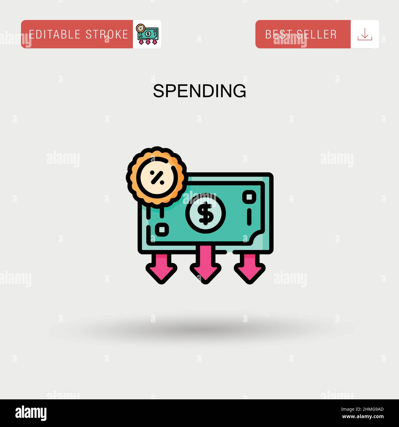 Spend money icon hi-res stock photography and images - Alamy