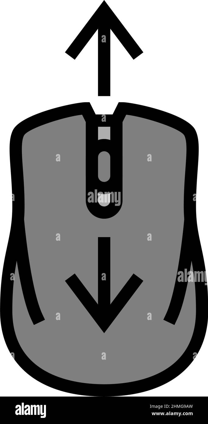 mouse scroll color icon vector illustration Stock Vector Image & Art ...