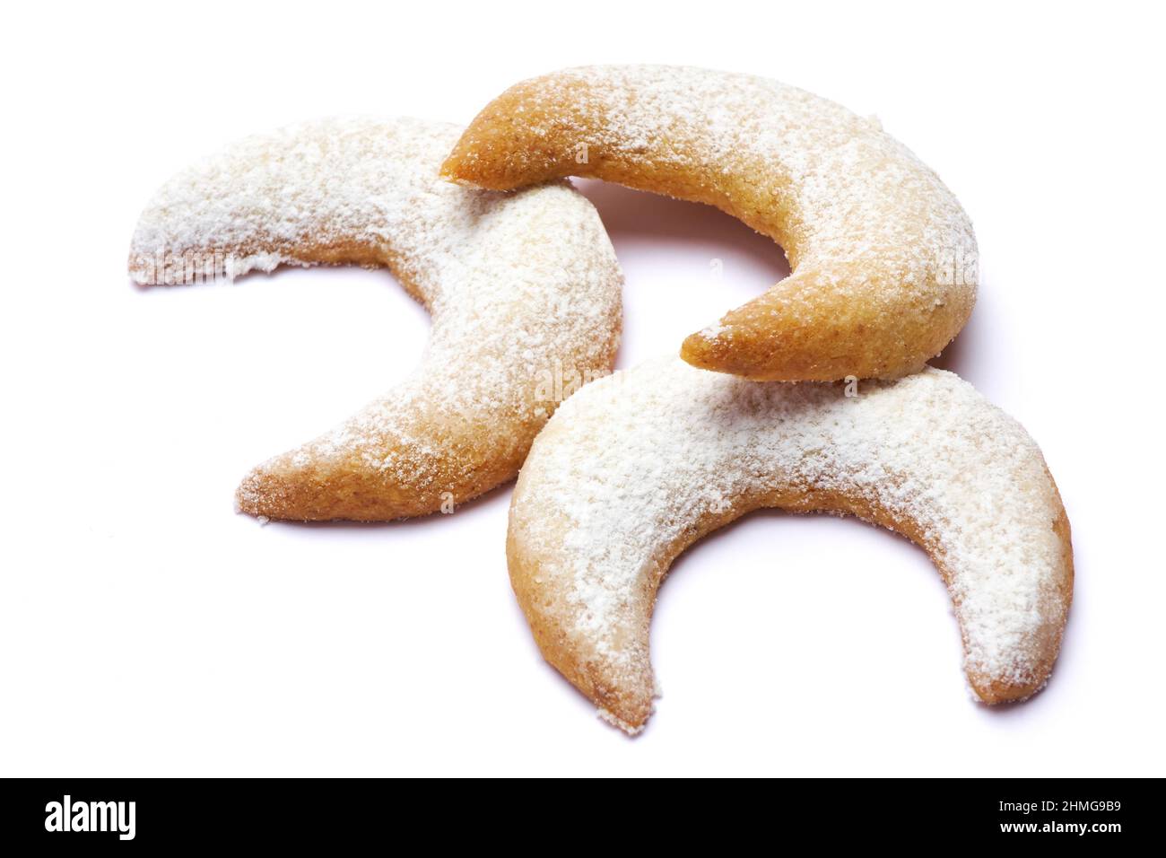 Traditional German or Austrian Vanillekipferl vanilla kipferl cookies ...